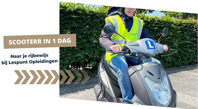 Je scooter rijbewijs haal je bij Lespunt Opleidingen - Lespunt ...